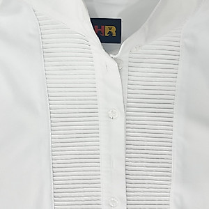 HR Farm Women Soft Show Shirt Long Sleeve Riding Shirt (White, Large, l)