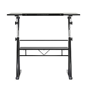 STUDIO DESIGNS Zenith Craft Desk Drafting Table, Top Adjustable Drafting Table Craft Table Drawing Desk Hobby Table Writing Desk Studio Desk, Black, 13340