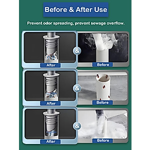 Washing Machine Drain Hose Seal.Floor Drain Plug Sewer Pipe Seal Sealing Cover. Sink Drain Pipe Silicone Seal,Wash Basin Drain Pipe Seal. 1.77in -1.96in [M (45-50mm)]