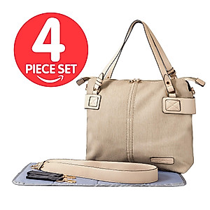 SoHo Lansing Vegan Leather Diaper Bag 4Pc Purse