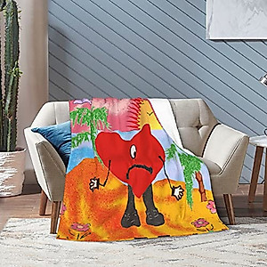 JUANZI Music Blanket,2022 New Music Throw Blanket Super Soft Flannel Throw Blanket for Fans Gifts 50''x40'', Black