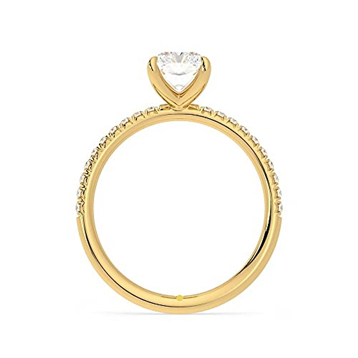 CUSTOMIZE JEWELS 6.50 Carat- 12x10 MM Radiant Cut Solitaire Moissanite Engagement Ring In 14k Gold with Accent Stone For Women,D-VVS1 (14k Rose Gold, 5.5)