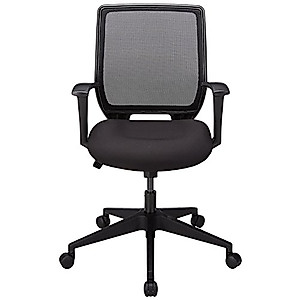 Lorell Executive Mid-Back Work Chair 2.6" Height X 62.5" Width X 26.8" Length Black