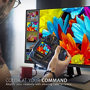 ViewSonic VP2756-4K 27 Inch 4K UHD IPS Ergonomic Monitor with Ultra-Thin Bezels, Color Accuracy, Pantone Validated, 60W USB C