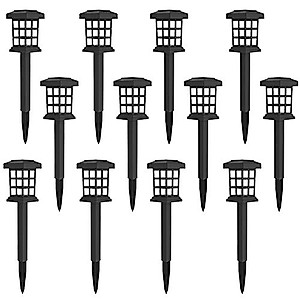 MAGGIFT 12 Pack Solar Pathway Lights Outdoor LED Solar Powered Garden Lights for Lawn, Patio, Yard, Walkway, Driveway