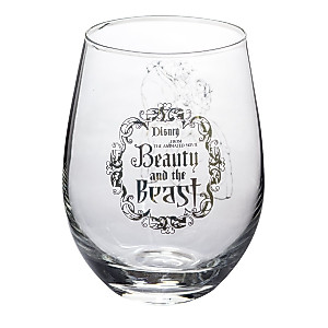 Disney Classics Collectible Stemless Tumbler Glass Sets - 16 Ounces - Set of 2 (Beauty & The Beast)