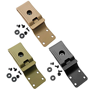 JzcsdkSIL K Sheath Waist Clip Accessories K Sheath Clip KYDEX Scabbard Carrying Clip K Sheath Waist Clip With Screws For Tool Sheath Assembly, Black