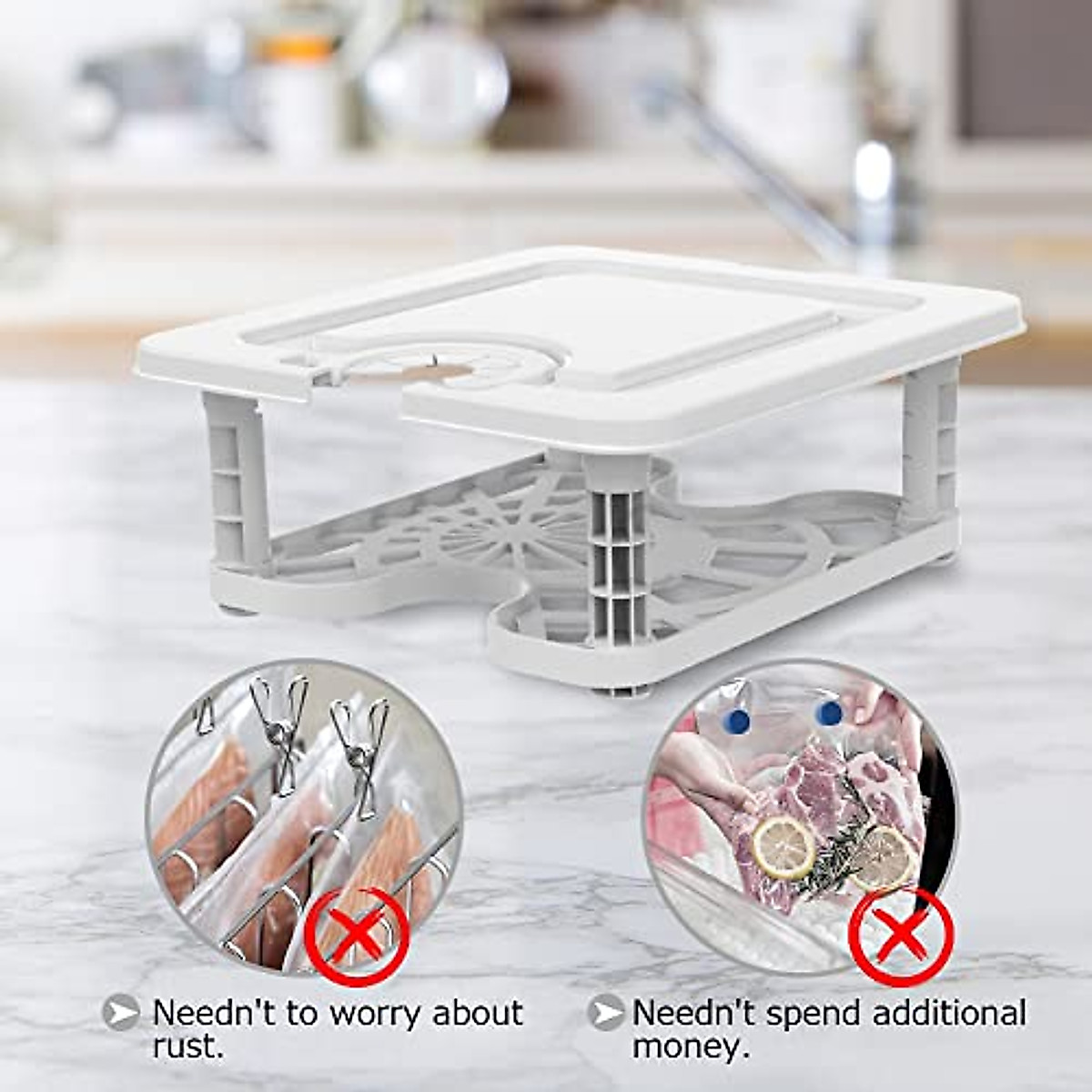 Sous Vide Container with Lid and Rack Sous Vide Containers Sous Vide Pot 12.6 Quart Slow Cooker Container Cooking Container Compatible with Most Sous Vide Cookers