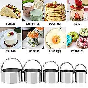 Pastry Cutter, Biscuit Cutter, Dough Scraper, Silicone Baking Mats, Stainless Steel Pastry Blender Set, Dough Cutter Biscuit Cutter Baking Pastry Mat Dough Blender Tools & Pastry Utensils (5 Pcs/Set)