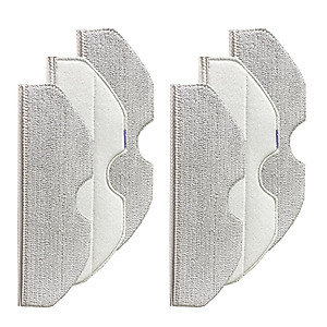 Avaenzo Replacement Mop Pads Compatible for Narwal Freo X Plus Microfiber Resuable Mop Cloth Robot Vacuum Cleaner Accessories - 6 Pack