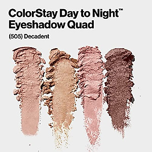 Eyeshadow Palette by Revlon, ColorStay Day to Night Up to 24 Hour Eye Makeup, Velvety Pigmented Blendable Matte & Shimmer Finishes, 505 Decadent, 0.16 Oz