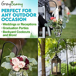 Shepherds Hooks for Outdoor, 10 Pack, 35 Inches Bird Feeder Pole, Hanging Plant Stand, Plant Hooks & Hangers, Shepherd Staff, Bird Feeder Stand, Plant Hanger & Bird Feeders Shepherds Hook for Garden