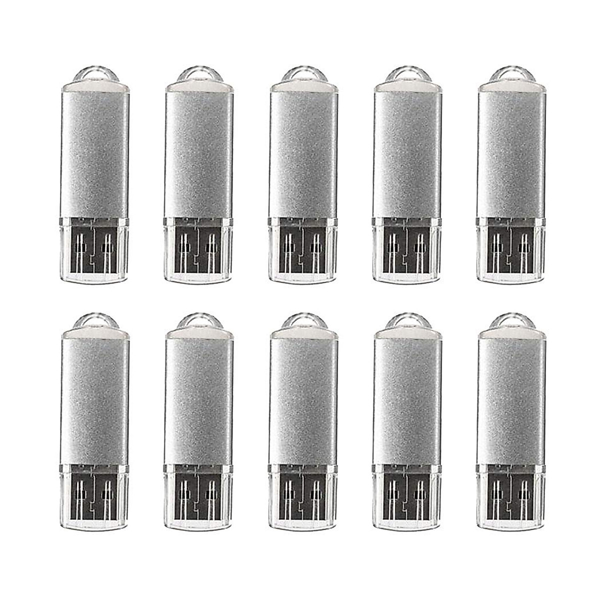 50 Pack - USB Flash Memory Stick Pen Drive Thumb Drive Storage Metal U Disk USB 2.0 LOT (50PCS - 64MB)