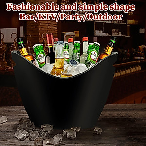 8l Ice Bucket,Ice Buckets For Parties,Ice Bucket For Cocktail Bar,Large Ice Bucket,Party Bathtub,Blackbeverage Bucket,Ice Bucket In Home & Kitchen