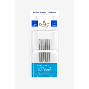 DMC 1767-24 Tapestry Hand Needles, 6-Pack, Size 24