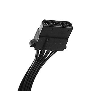 SilverStone Technology SST-ET750-B Watt 80 Plus Bronze Fixed Cable Computer Power Supply with All Flat Black Cables