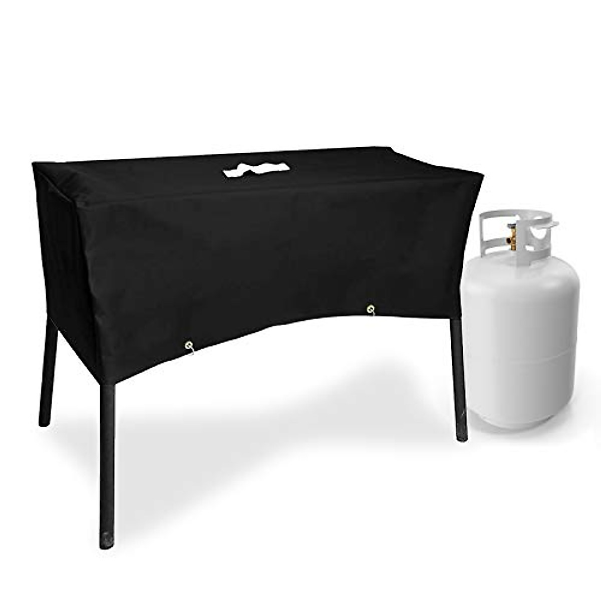 Uniflasy Heavy Duty Patio Cover for Camp Chef 2 Burner Stoves, Fits OSD-60LW, EX-60, CC-60, DL-60, DC-60LW, DH-280, DH-170, SOC-60, UV and Water Resistant Double Stove Cover