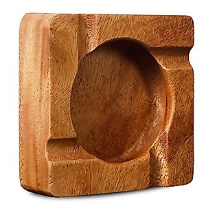 Gusnilo Ashtray Wooden Ashtray Cigar Ashtray Square Ash Ashtray Wooden Ashtray Desktop Ash Tray for Indoor or Outdoor Office Home Practical Decoration, Vintage Gift Cigarette Ashtray for Smokers