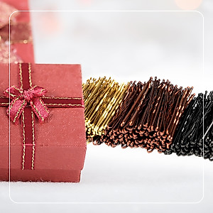 Bobby Pins, 360 Pcs Bobby Pins Brown Blonde Black Hair, 2 Inch Premium Secure Hold Bobby Pins Bulk with Storage Box, Hair Pins for Women and Girls Styling