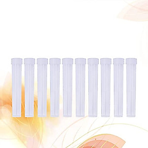 Embroidery Needle Tube Needle Tube Organizer Transparent Bottle Accessaries for Knitting Cross Embroidery Needle Accessories 10pcs ( 60 ) Plastic Needle Container