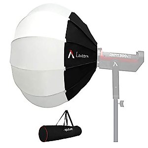 Aputure Lantern Softbox Soft Light Modifier,26inch, Quick-Setup Quick-Folding Aputure Space Light Upgraded for Aputure 300D Mark II 120D 120T 120D Mark II 300X and Other Bowens Mount Light