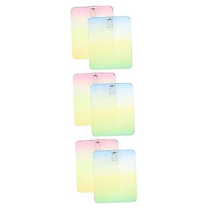 Didiseaon 6 Pcs Plate Clamp Sketch Board Recording Clipboard Short Hand Clipboard Prototype Plastic Paper Student Exam Paper Clips Clip Board Office Supplies Student Paper Clip Boards