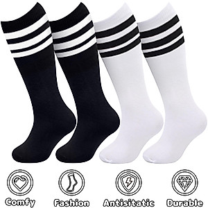 Olreco Kids Soccer Socks Boys Soccer Socks Toddler Soccer Socks Youth Soccer Socks Kids 4-6 Girls Soccer Socks Baseball Socks