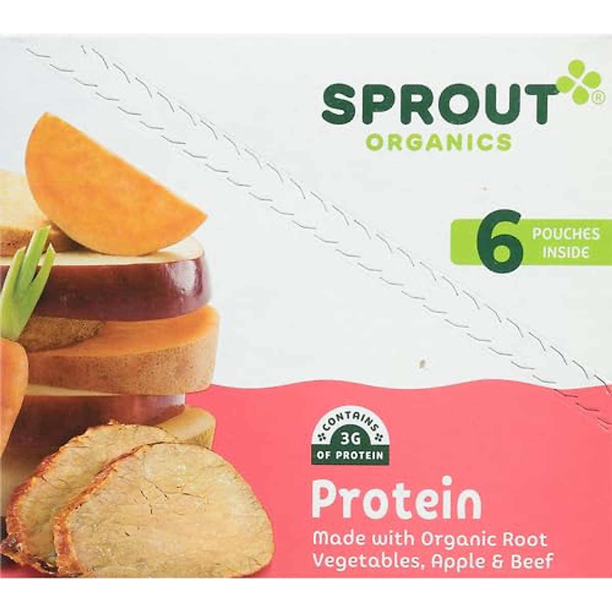 Sprout Organics Root Vegetables with Beef, 4 Oz Pouch