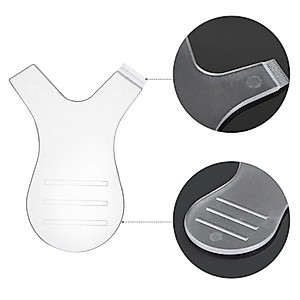 Yaomiao 30 Pieces Y Lash Lift Tool Y Shape Eyelash Brush Comb Lash Perm Lift Brush Silicone Grafting Eyelash Lift Brush for Eyelash Extension Makeup Tool (Clear Color)