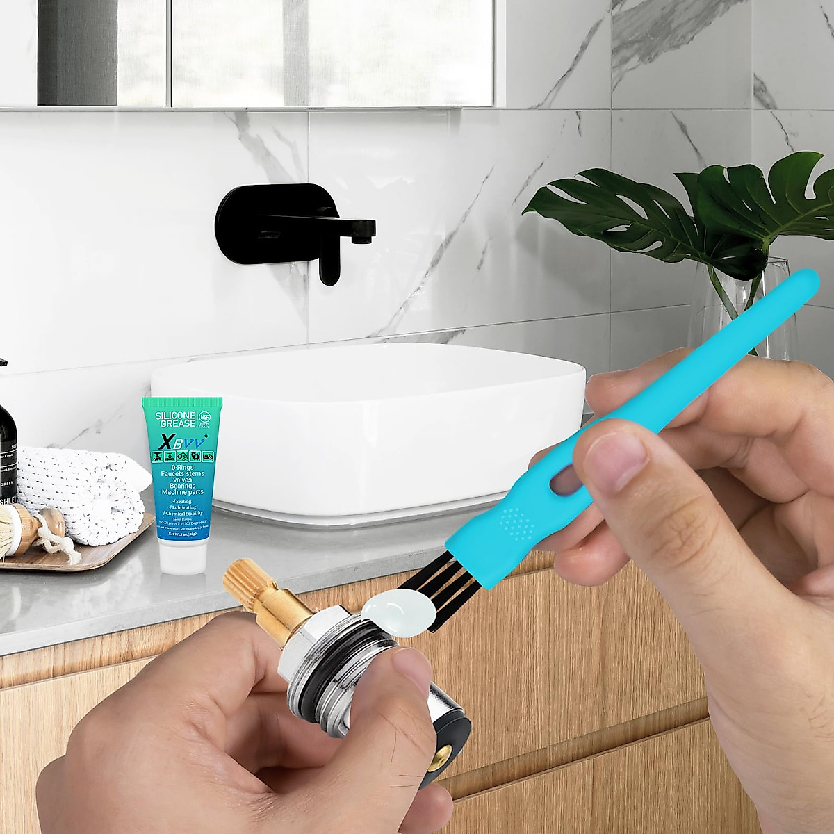 XBVV Silicone Grease for Faucets - 2-Pack 1 oz