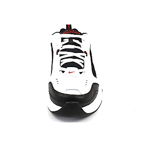 Nike Air Monarch IV Training Shoe (4E) - White/Black/Varsity Red, Size 9.5 US