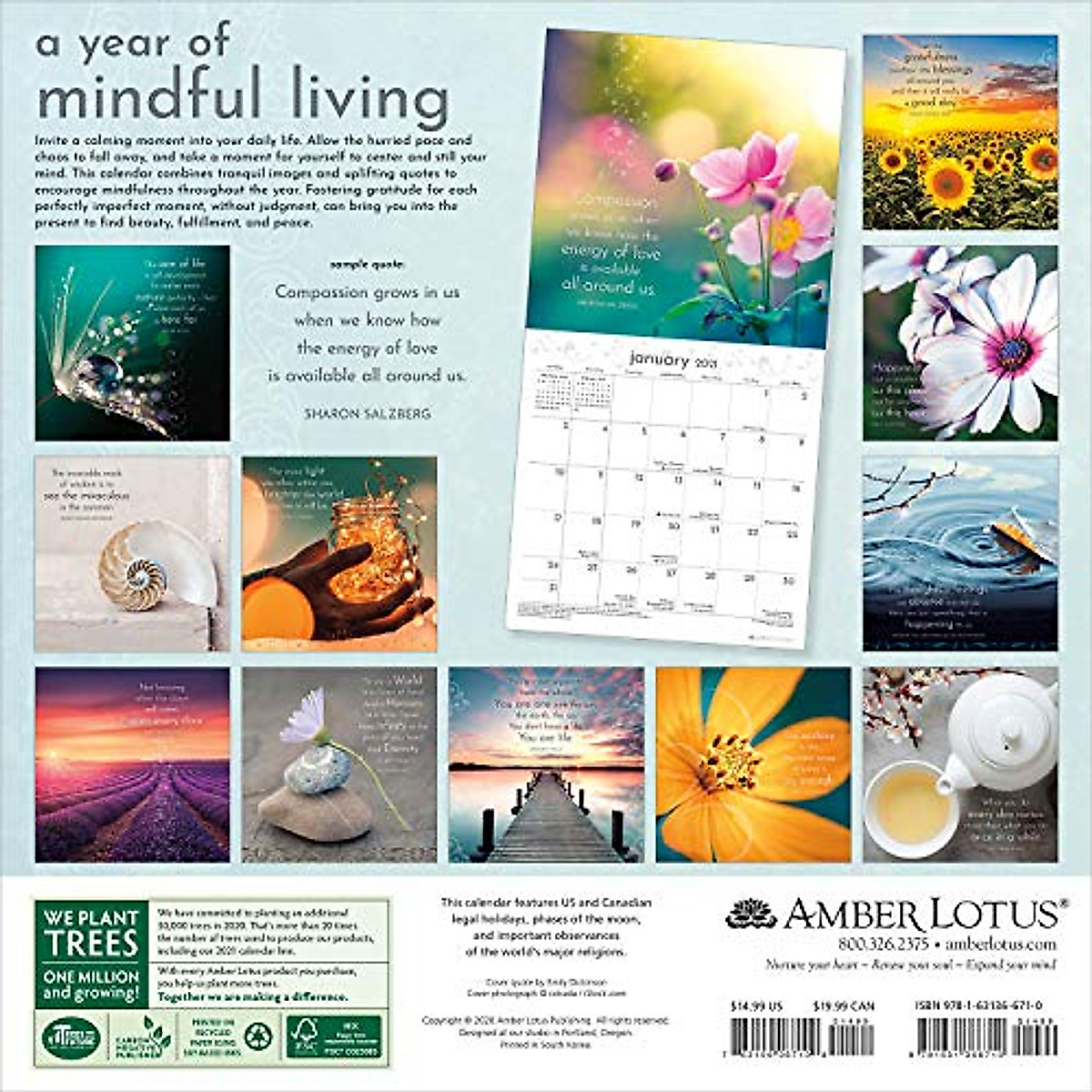 A Year of Mindful Living 2021 Calendar