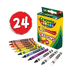 Crayola Crayons, Assorted Classic Colors, 24 Count