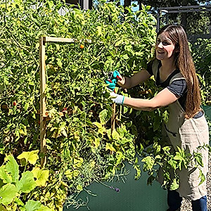 Pack 2 of Garden Raised Planting Bed with 4 Partition Grids,Durable PE Planter Bags for Vegetables,Suitable for Potato/Tomato/Flower/Garden Containers (2)