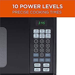 Commercial Chef CHM990B Countertop Microwave Oven, 19.3 x 14.7 x 11.2 Inches, Black