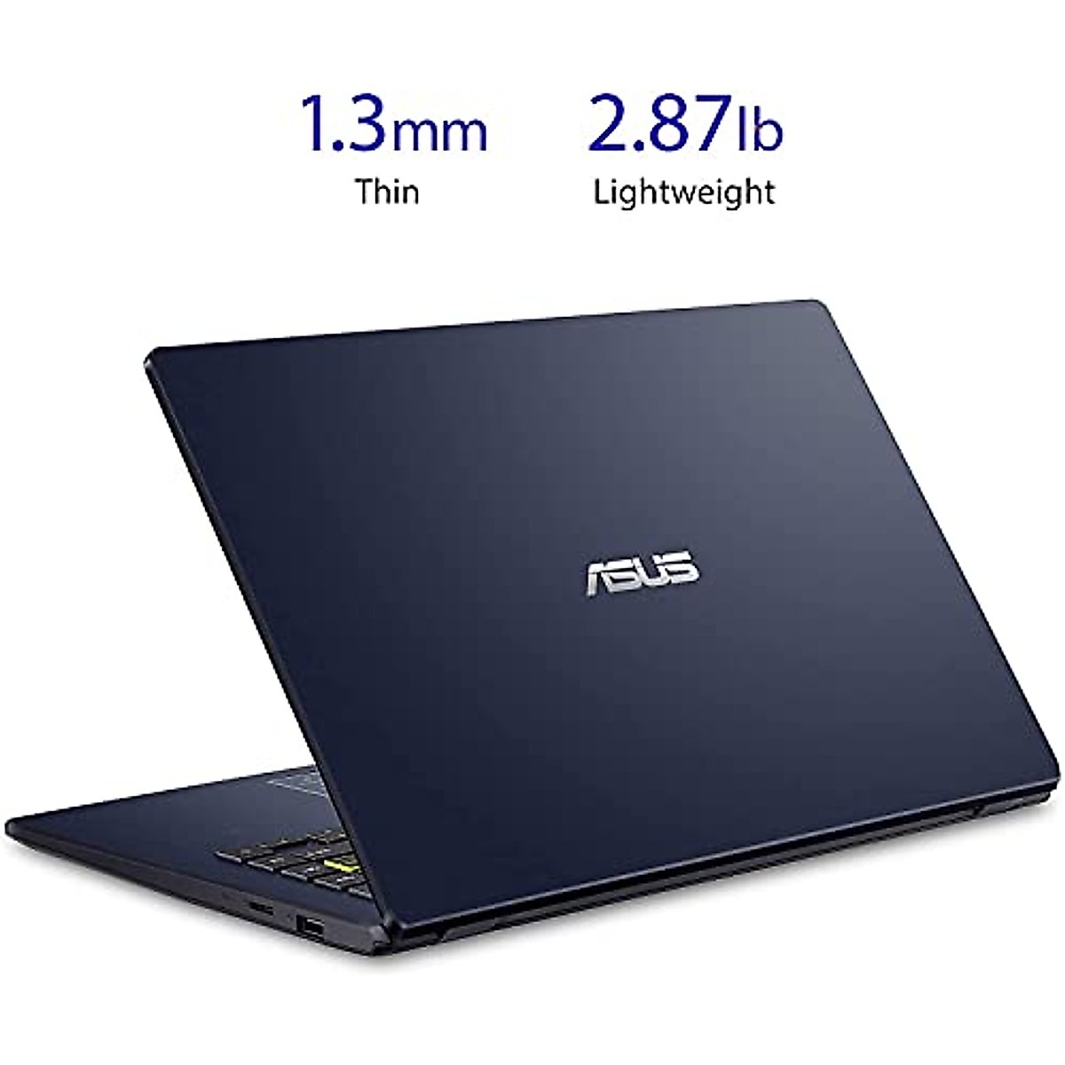 ASUS 2022 L410 Thin Light Student Laptop Computer, 14" FHD Display, Intel Celeron Processor, 4GB RAM, 512 GB Storage, 12Hours Battery, Backlit Keyboard, Windows 10 + 1 Year Microsoft 365, Star Black