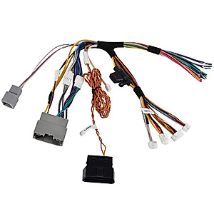 RED WOLF T-Harness Wiring Adapter OBD2 Plug Connector for Select 2008-2018 Jeep Wrangler Chrysler Dodge Ram Aftermarket Radio Stereo Replacement Interface Compatible with Maestro ADS-MRR Module