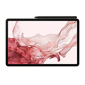 SAMSUNG Samsung Galaxy Tab S8 Android Tablet, 11' LCD Screen, 128GB Storage, Qualcomm Snapdragon, S Pen Included, All-Day Battery Ultra Wide Camera, DeX Productivity, Pink Gold (Renewed)