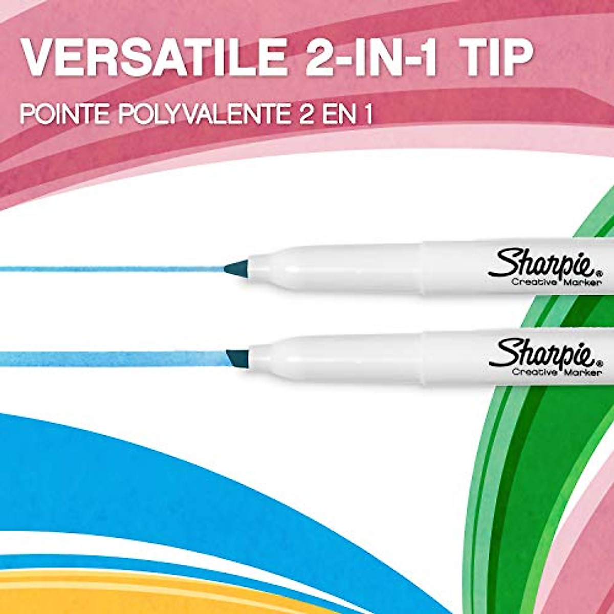 SHARPIE S-Note Creative Colouring Highlighter Pens | Marker Pen to Write, Draw & More | Assorted Pastel Colours | Chisel Tip | 12 Count