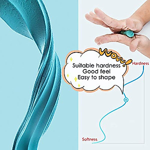 Modeling Clay Kit - 24 Colors Air Dry Ultra Light Magic Clay, Soft & Stretchy DIY Molding Clay with Tools, Animal Accessories, Easy Storage Box Kids Art Crafts Gift for Boys & Girls Age 3-12 year olds