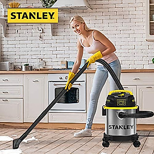 Stanley SL18136 Wet Dry Vacuum, 3 Gallon, 4.0 HP, Stainless Steel