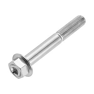 Wanyifa M10 x 30 35 40 45 55 60 65 70 75 80 100mm 1.25 Pitch Titanium Ti Flange Hex Bolt (M10x100mm)