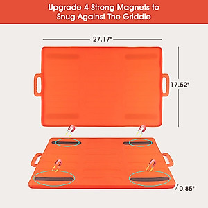 Silicone Griddle Mat for Blackstone,Polished Bottom Surface Grill Cover for Blackstone Protector Outdoor,Heavy Duty Food Grade Silicone Mat,Protective Cover for Outdoor Barbecue Tools (28in)