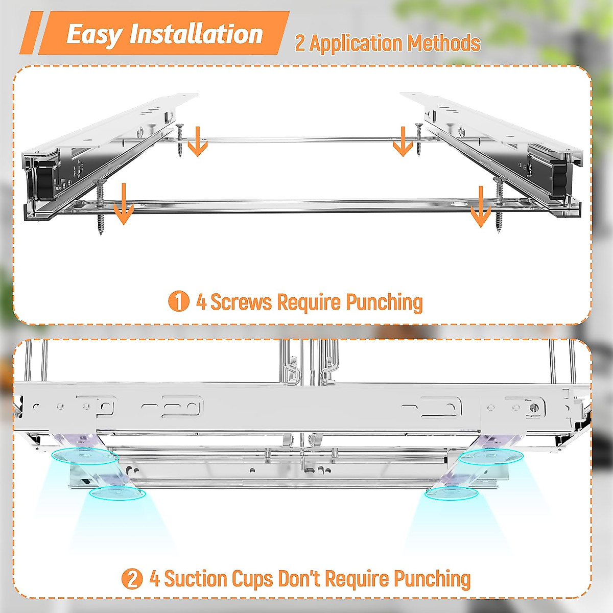 cutefafa Pull out Pot and Pan Organizer for Cabinet 10.8'' W x 21.3'' L x 12.8'' H Slide out Pot Pan Lid Holder Sliding Shelf Rack for Kitchen Cabinet Pantry and Stroage