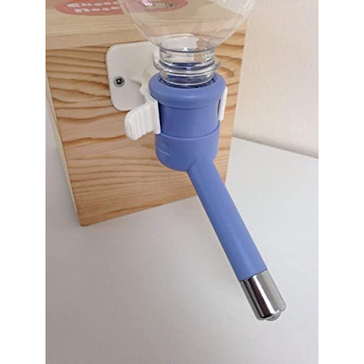 Choco Nose Patented No-Drip Dog Water Bottle/Feeder for Dogs/Cats and Other Small-Medium Sized Animals - for Cages, Crates or Wall Mount. 10.2 Oz. Mess Free Leak-Proof Nozzle 16mm, Blue (C590)