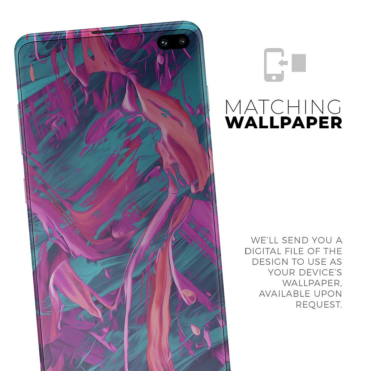 DesignSkinz Liquid Abstract Paint Remix V5 Protective Vinyl Decal Wrap Skin Cover Compatible with The Samsung Galaxy S20 (Screen Trim & Back Glass Skin)