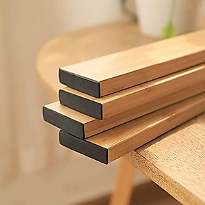Diosbles 6 Pack Bamboo Drawer Dividers, Adjustable Kitchen Drawer Divider, Expandable Drawer Organizer Kitchen Utensils, Spring Loaded Drawer Organizers for Clothing (2.36" High, 13.86"-18.9")