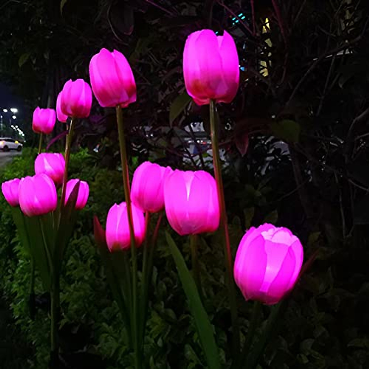 Aolyty Solar Flower Lights Outdoor, IP65 Waterproof Solar Tulip Lights ...