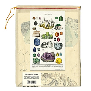 Cavallini Papers & Co Cavallini Vintage Mineralogy Cotton Tea Towel