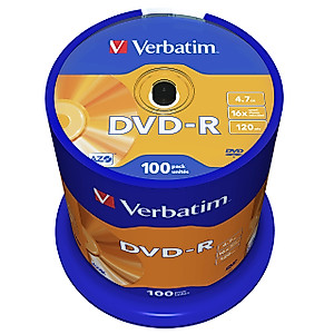 Verbatim DVD-R 16 x 4.7 GB Box 100 Units 43549 (4)